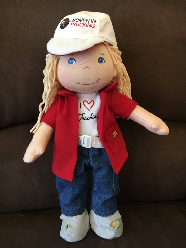 Meet Clare, the Women in Trucking Doll!