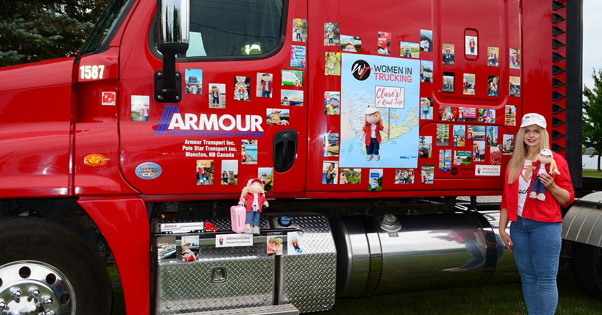 Meet Clare, the Women in Trucking Doll!